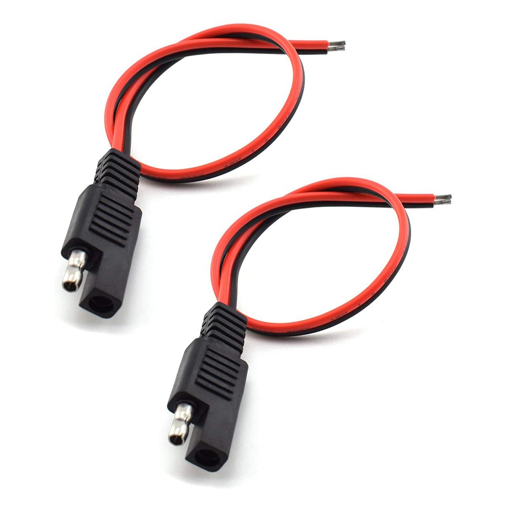 2 Pcs 18AWG SAE Extension Cable 2-Pin SAE Quick Connector Disconnect ...