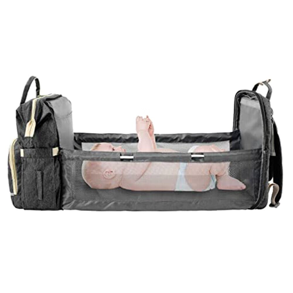 Multi Functional 3 In 1 Baby Travel Crib, Diaper Backpack And Changing ...