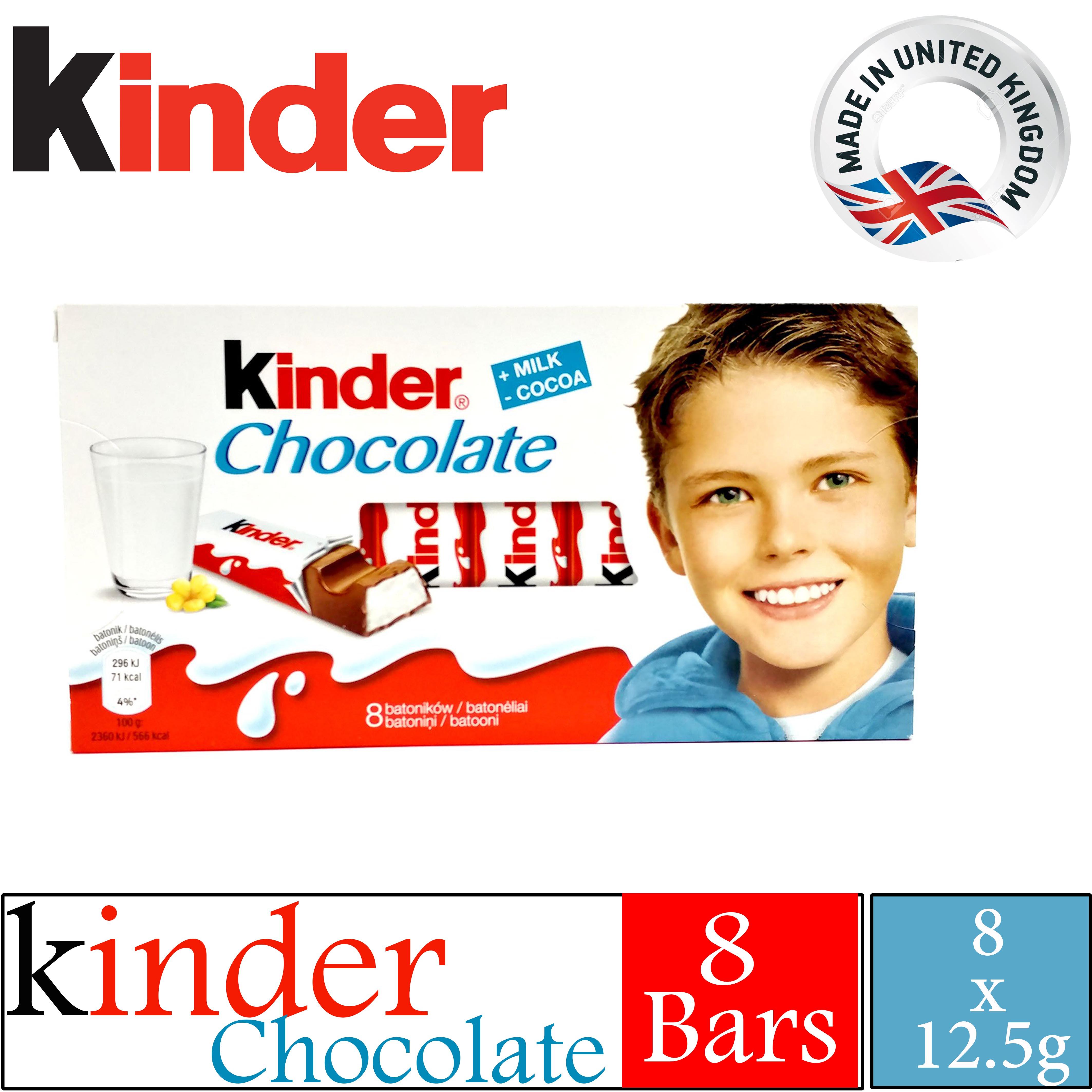 Kinder Chocolate 8 Bar (8 x 12.5g) | Daraz.lk