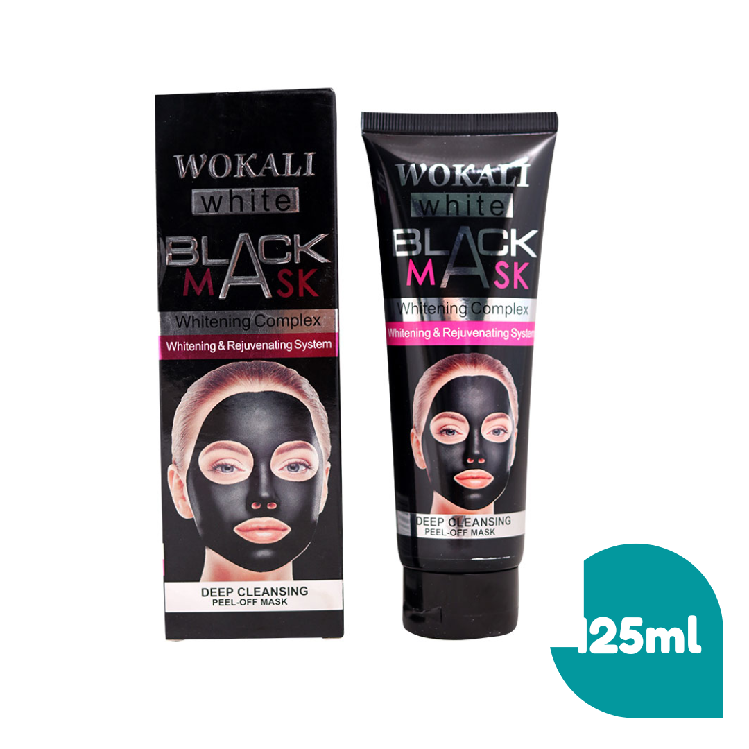 Wokali Whitening Complex Charcoal White Black Mask - 125ml | Daraz.lk