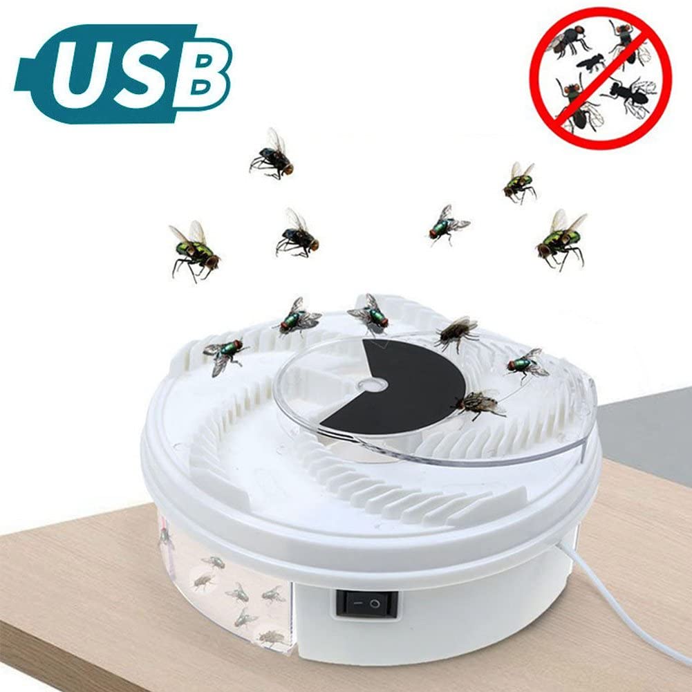 Mosquitoes Flytrap Catcher House Fly Trap Electronic Wired and USB Fly ...