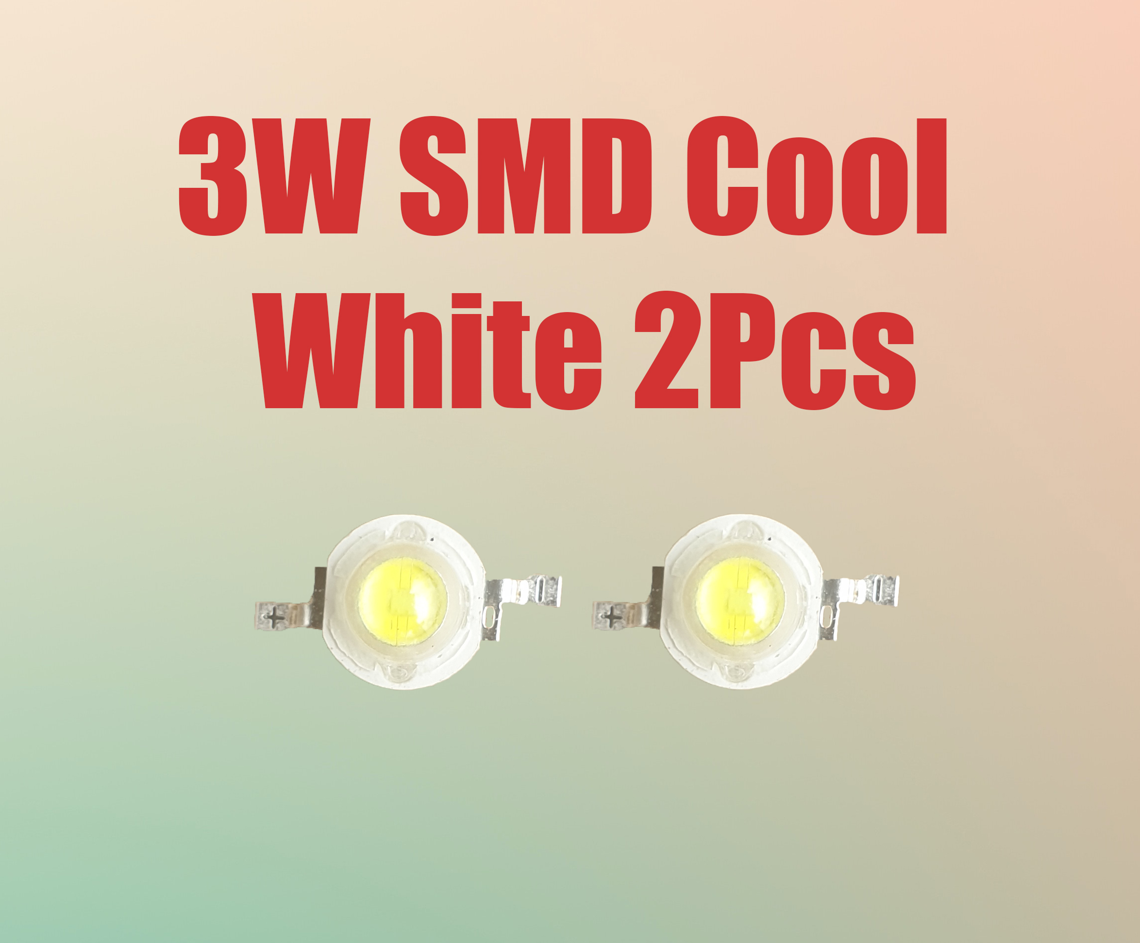 1/2/5/10/20/50Pcs High Power Led Chip 1W/3W White 6000K - 6500K (300mA - 350mA / DC 3V - 3.4V ...