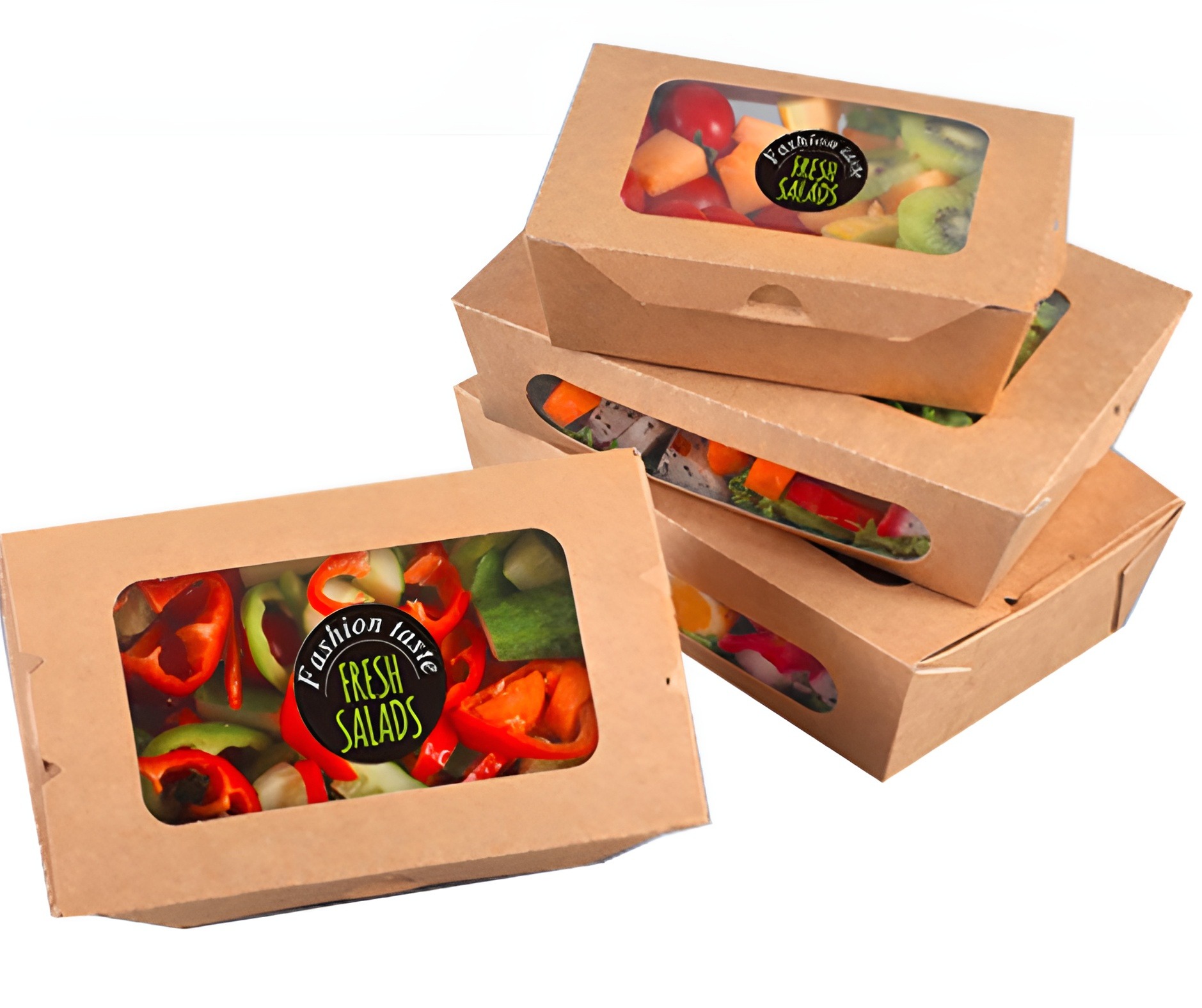 Eco friendly Salad box packaging - 20 pieces - 2 sizes available | Daraz.lk