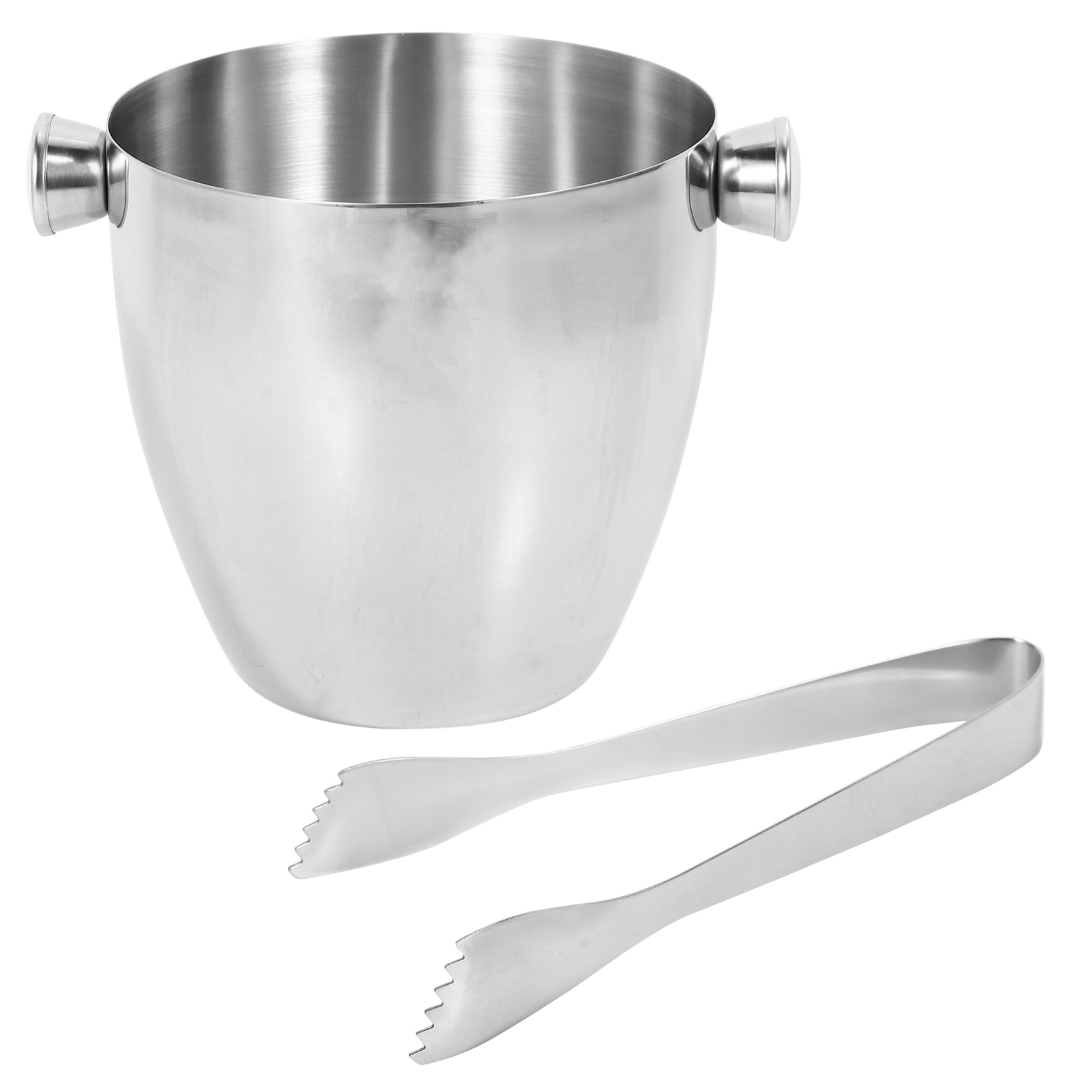 [Free Delivery] 1.5L Stainless Steel Ice Bucket Ice Bucket Ice Squar ...