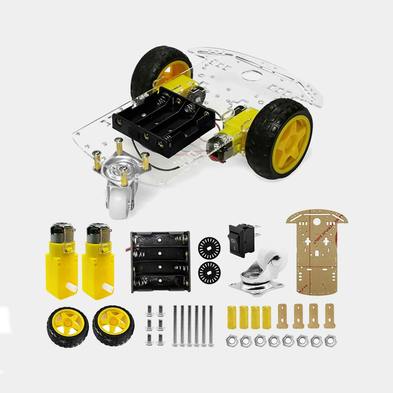 2wd 2 Wheel Robotic Smart Car Chassis Kit Arduino Obstacle Avoiding