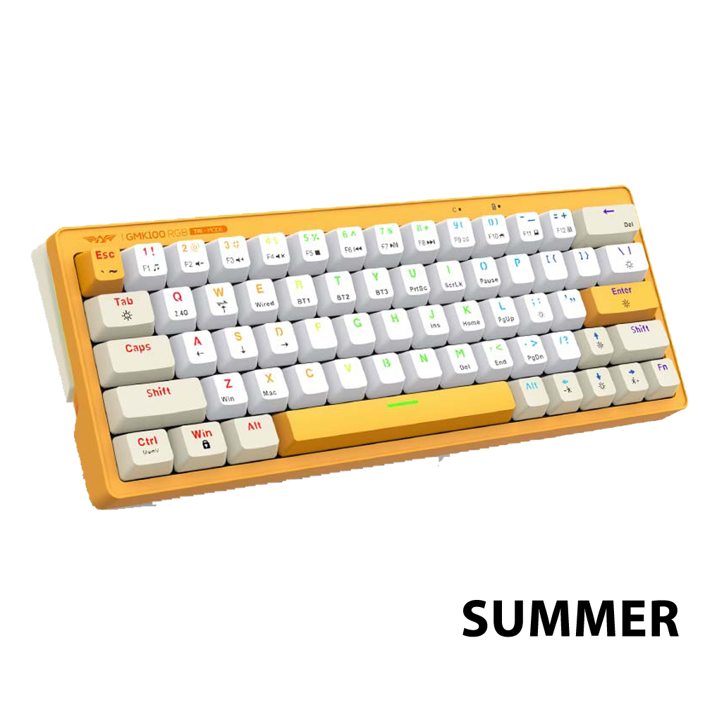 Armaggeddon GMK-100 RGB Gasket Mechanical Keyboard | 3 Modes | 2.4G ...