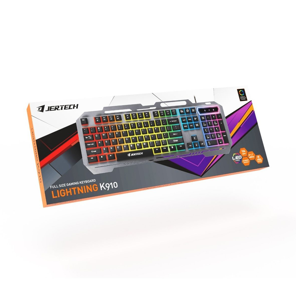 JERTECH Lightning Wired Mechanical Keyboard – K910 | Daraz.lk