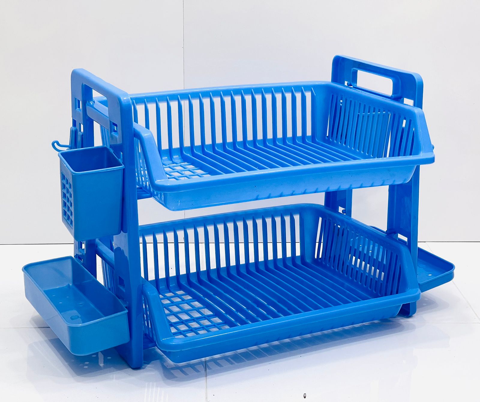 Plastic Plate Holder / Dish Rack Premium Quality 2 Layers Multi-Purpose ...