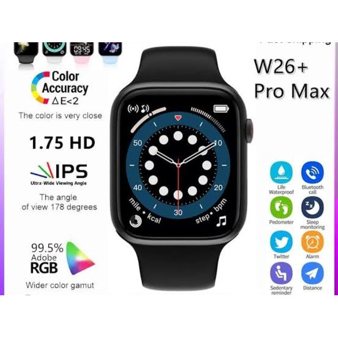 W26 Pro Max 2in1 Smart Watch and Earphones Double Strap Series 8 W26ProMax Smart Watch with ...