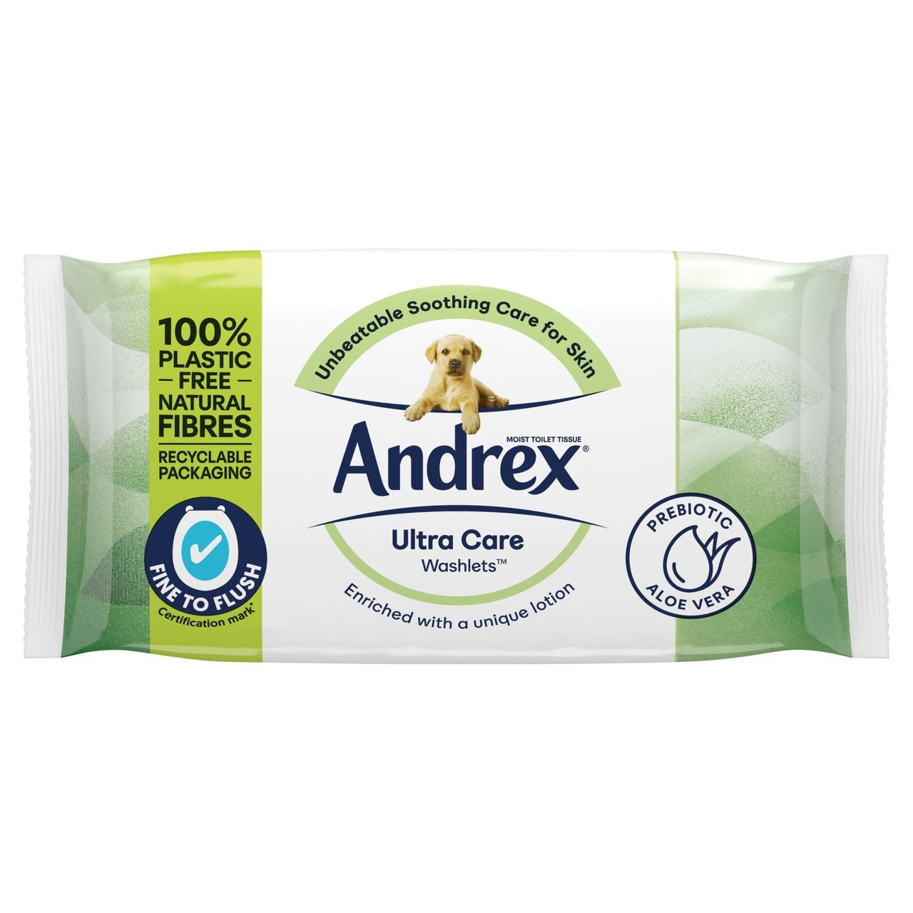Andrex Ultra Care Washlets Flushable Toilet Wipes Single Pack 36 per ...