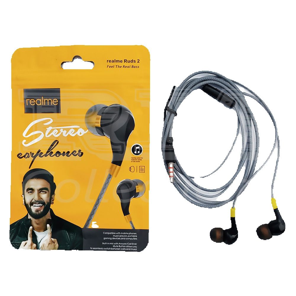 Realme R-107 Wired Stereo Handsfree 3.5mm Headset | Daraz.lk