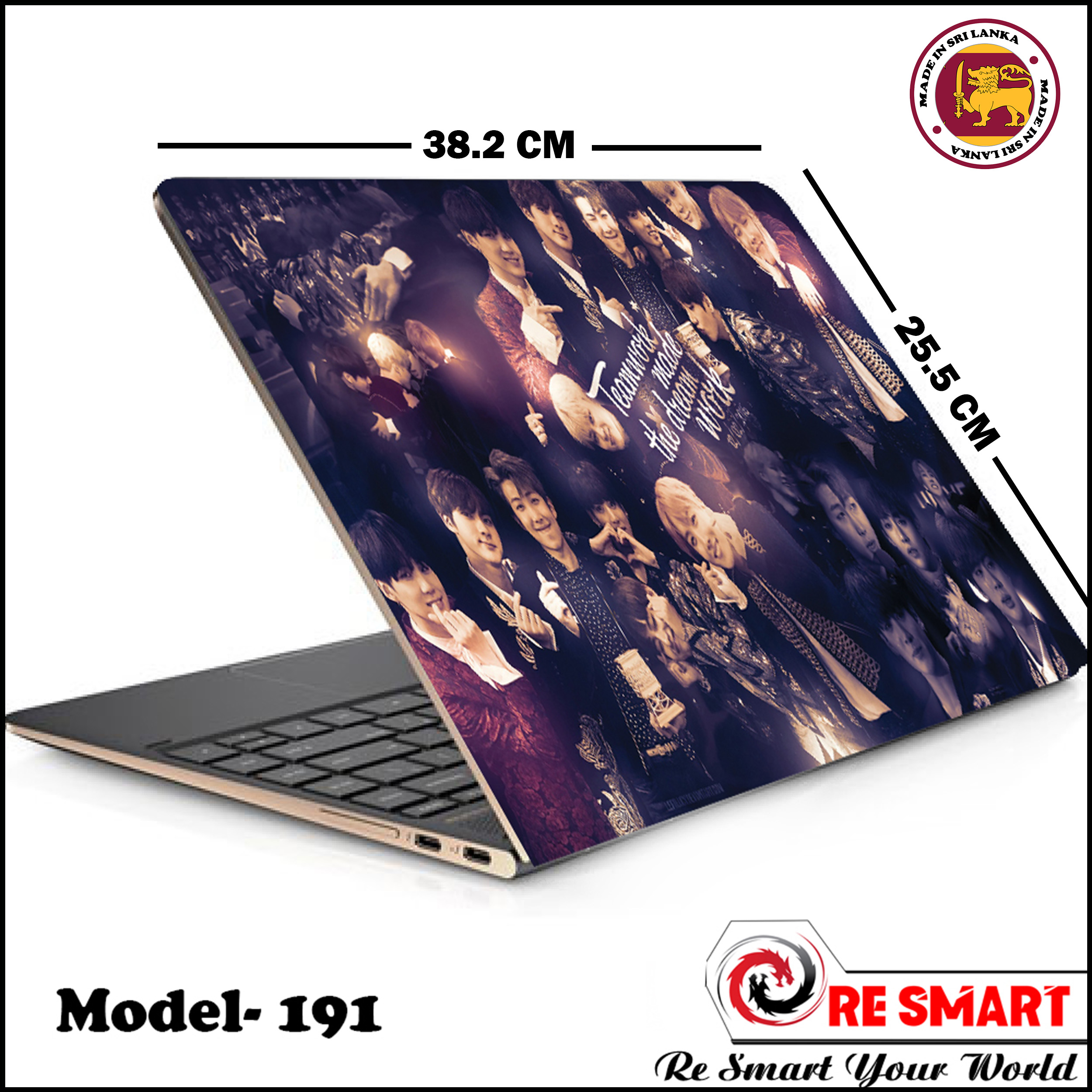 BTS Laptop Skin Protector Sticker(For 15.6 inch Laptops) | Daraz.lk