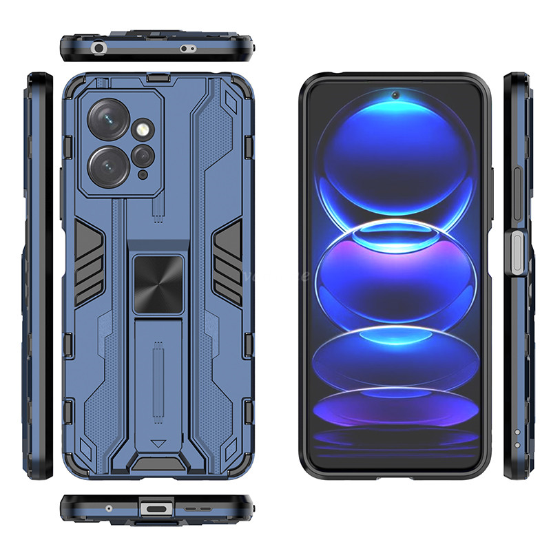 Vantime for Xiaomi Redmi Note 12 4G Case Kickstand Camera Lens Protect Cover | Daraz.lk