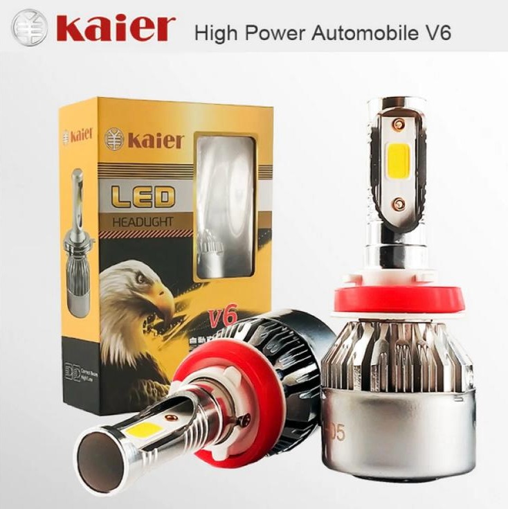 9006 / HB4/ 9012/ HIR2 LED Head Light / FOG light Pair - kaier V6 6000k ...