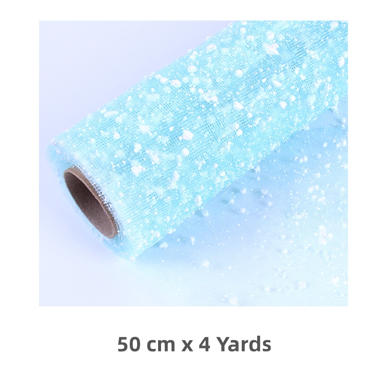 Sweet Journal 50cm x 4 Yards Snow Point Gauze Mesh Bouquet Wrapping ...