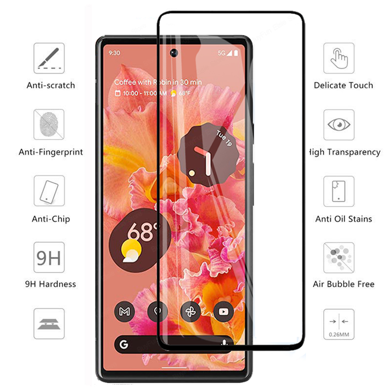 GOOGLE PIXEL 6 HD PLUS TEMPERED GLASS SCREEN PROTECTOR | Daraz.lk