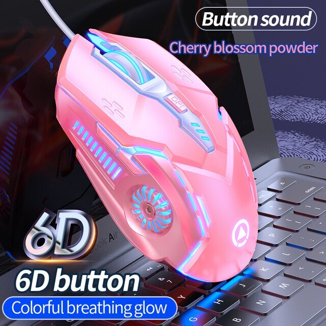 G5 Wired Gaming Mouse Colorful Backlight 6 Button Silent Mouse 4 Speed ...