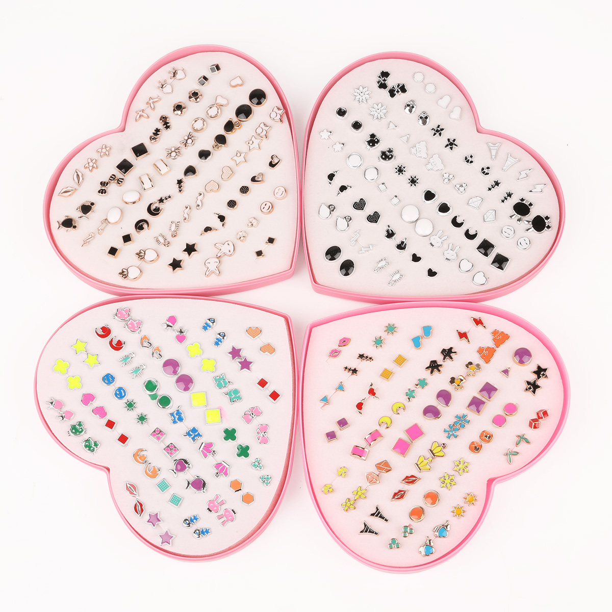 36 Pairs Cartoon Hypoallergenic Stud Earrings Set for Women and Girls ...