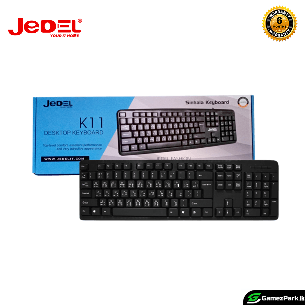 JEDEL K13 USB Wired Basic Gaming Keyboard For Desktop and Laptop 1 Year ...