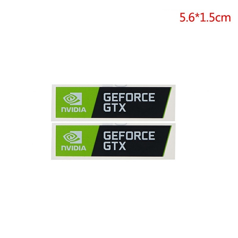 2pcs NVIDIA GEFORCE GTX RTX G-Sync Radeon Vinyl Sticker Label Tag For ...