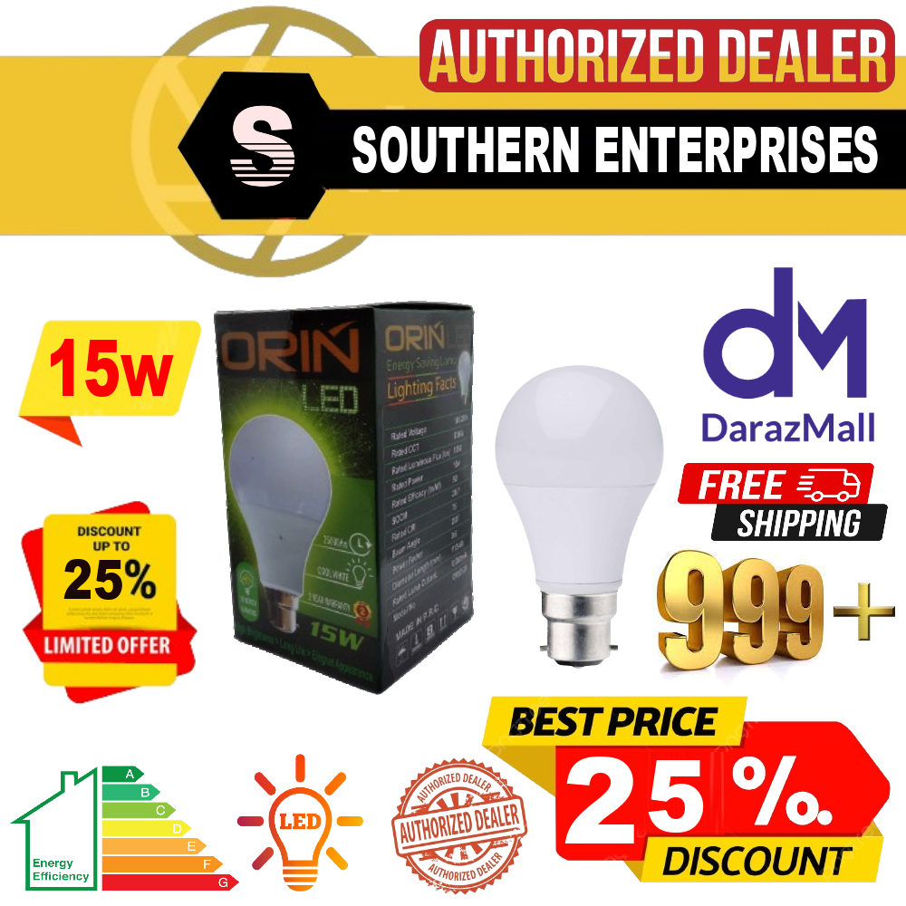 15w Orin High Power Led Light Bulbs | Daraz.lk