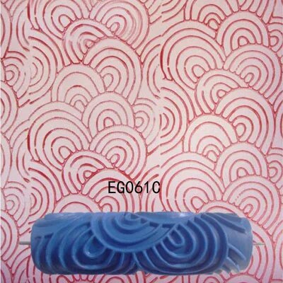 7inch Roller And Patterned Paint Machine Wall Tools 5 Rubber Roller ...