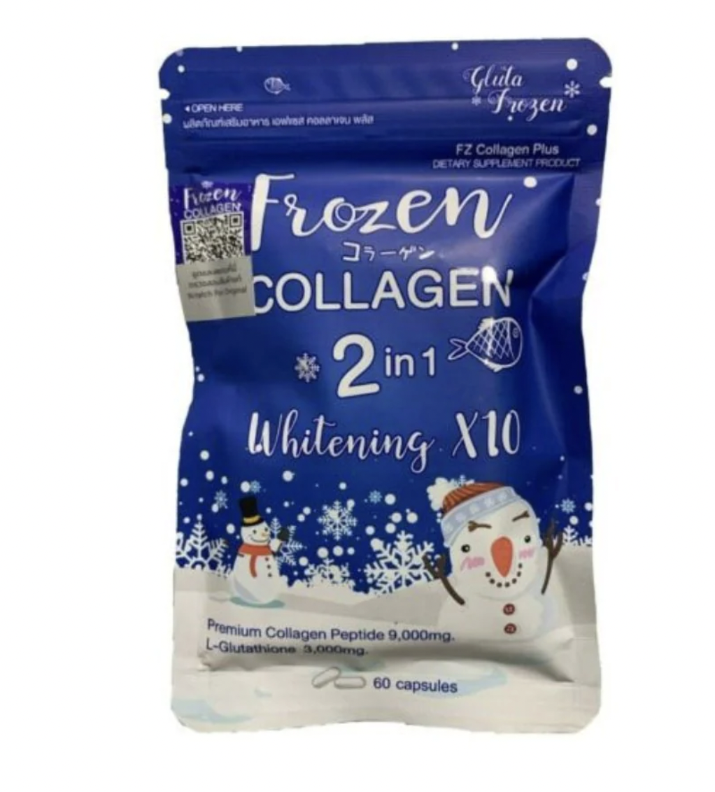 Frozen Collagen Skin with Glutathione capsules 60 | Daraz.lk