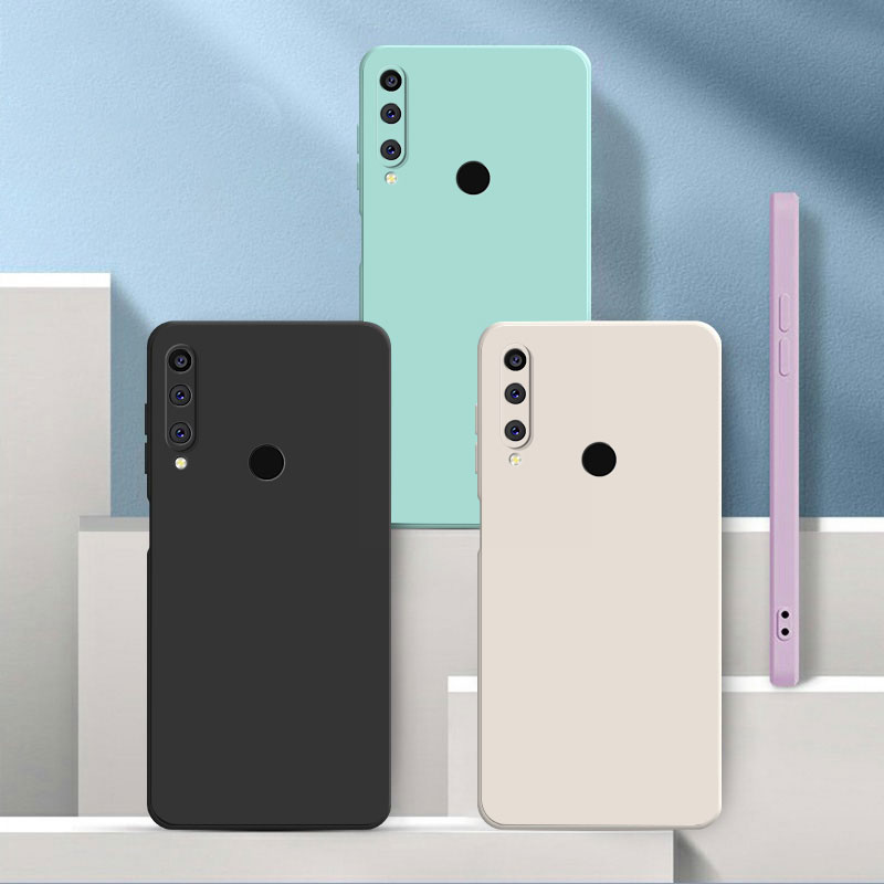 Huawei Y6P Y7P Y6 Y7 prime Y9 prime 2019 Y9s Liquid Silicon Case Phone ...
