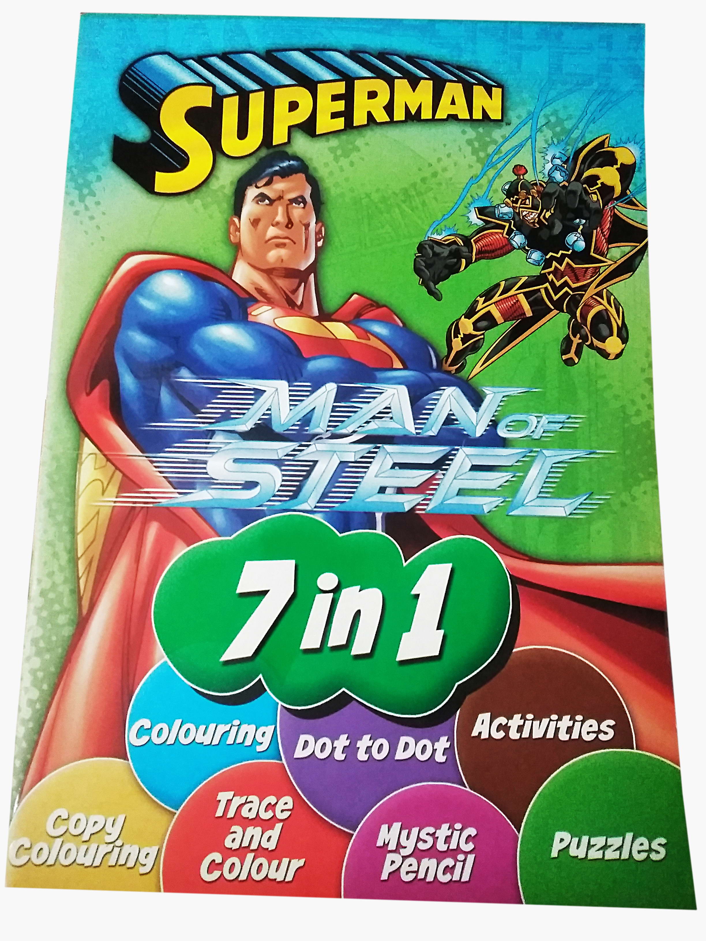 Superman - Man of Steel 7 in 1 Activity Book | Daraz.lk