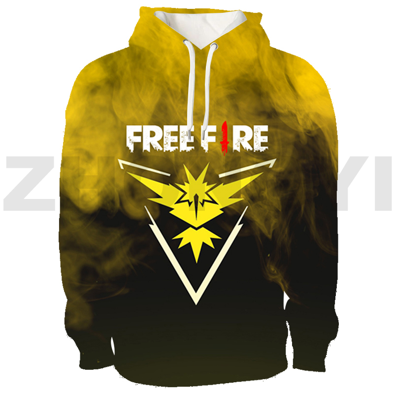 3D Print Free Fire Garena Hoodie Game Assault Oversized Sweatshirt ...