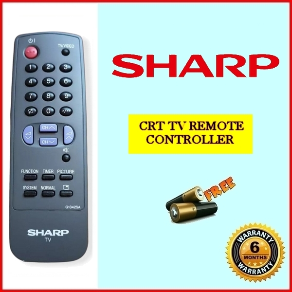 Sharp CRT TV Remote Controller & Free Batteries | Daraz.lk