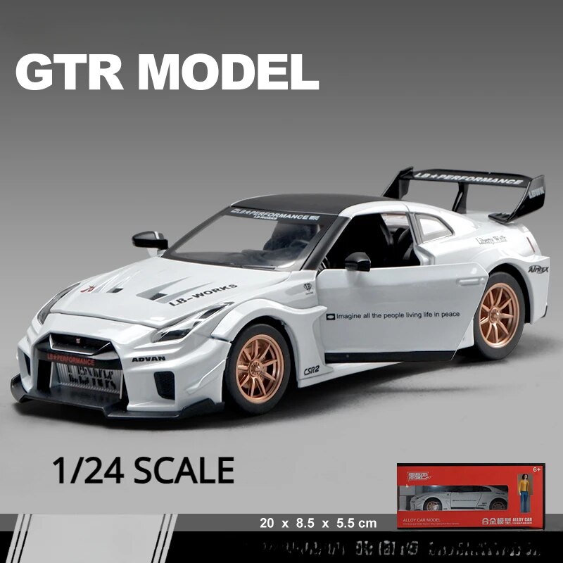 model bike 1:32 Nissan GTR R35 Racing Car Model Scale Children Kids ...