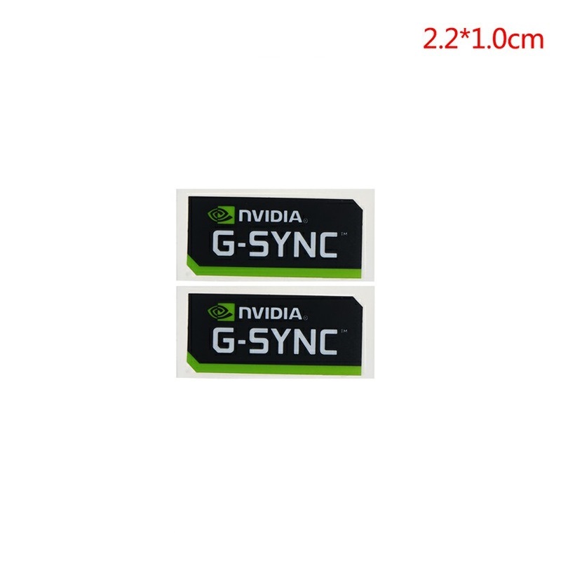 2pcs NVIDIA GEFORCE GTX RTX G-Sync Radeon Vinyl Sticker Label Tag For ...