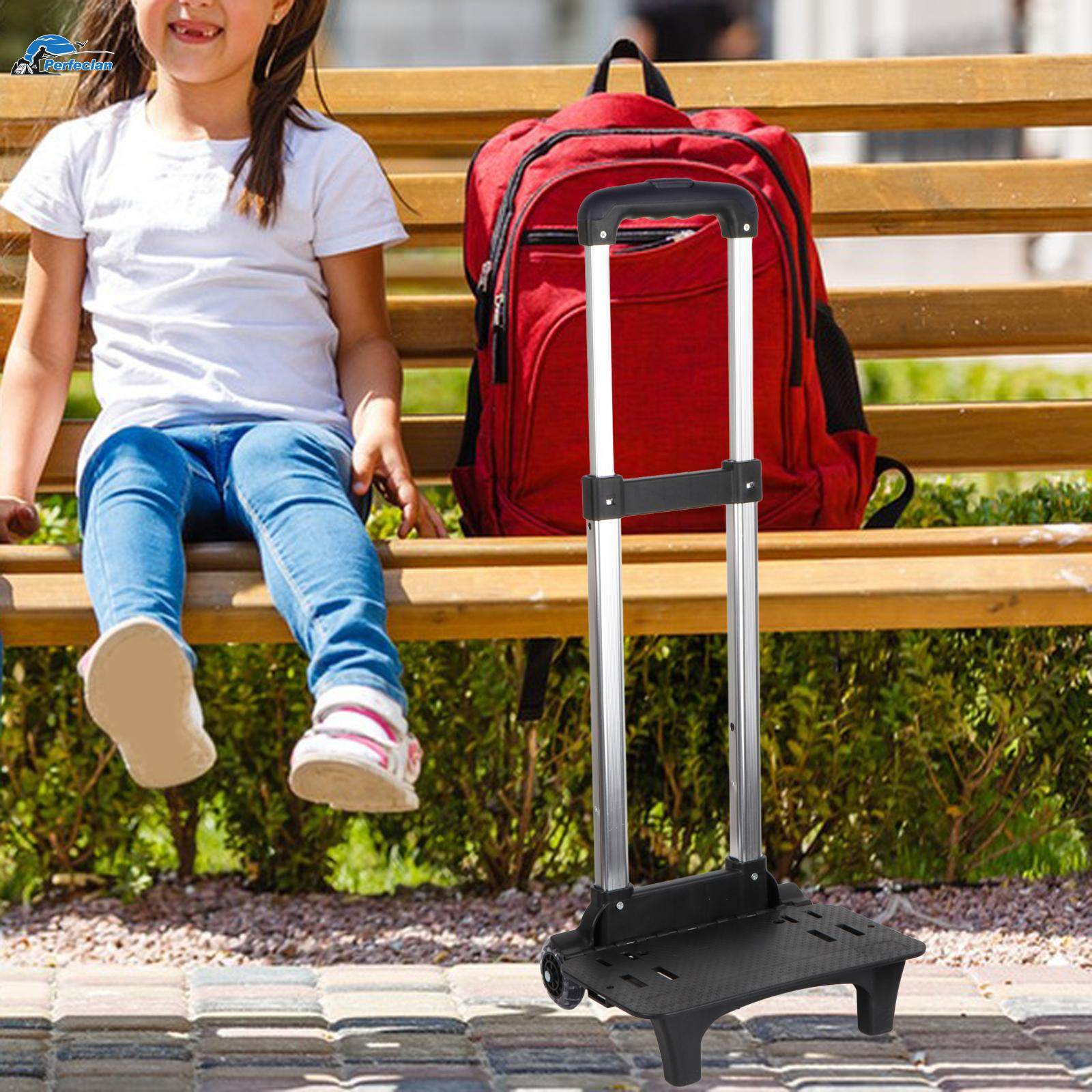 Backpack Trolley Aluminum Alloy Folding Trolley Cart for Children Kids ...