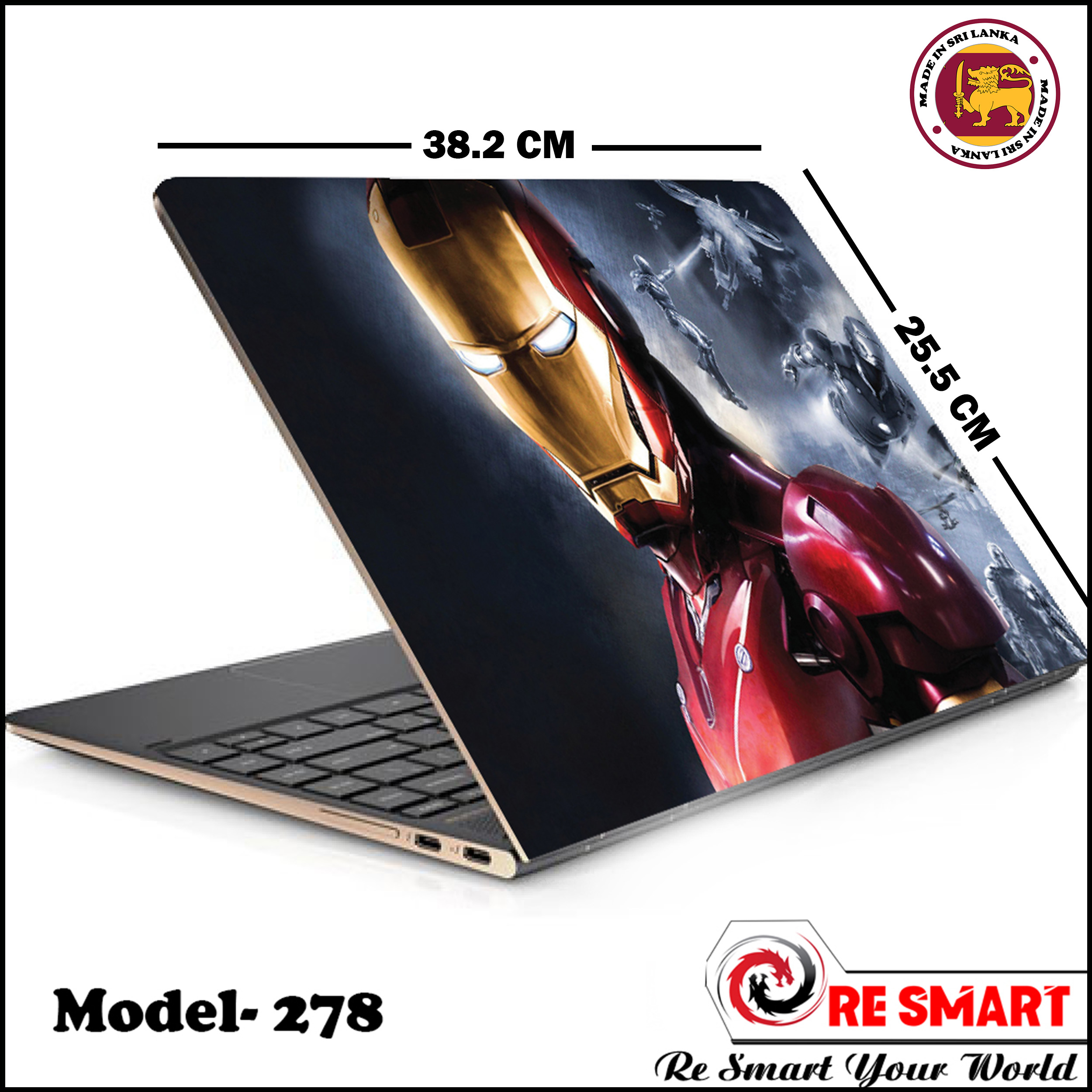 Iron Man Sticker For Computer