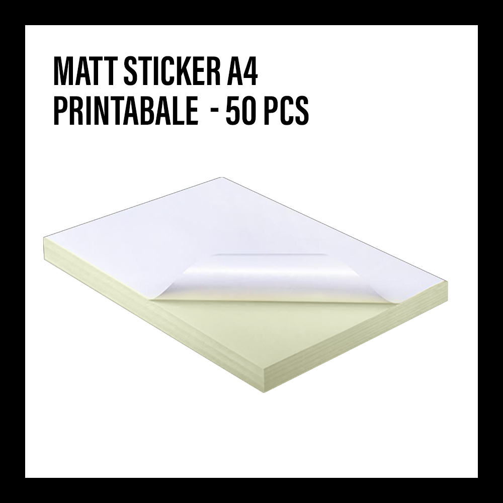 A4 Matt Sticker Paper | Daraz.lk