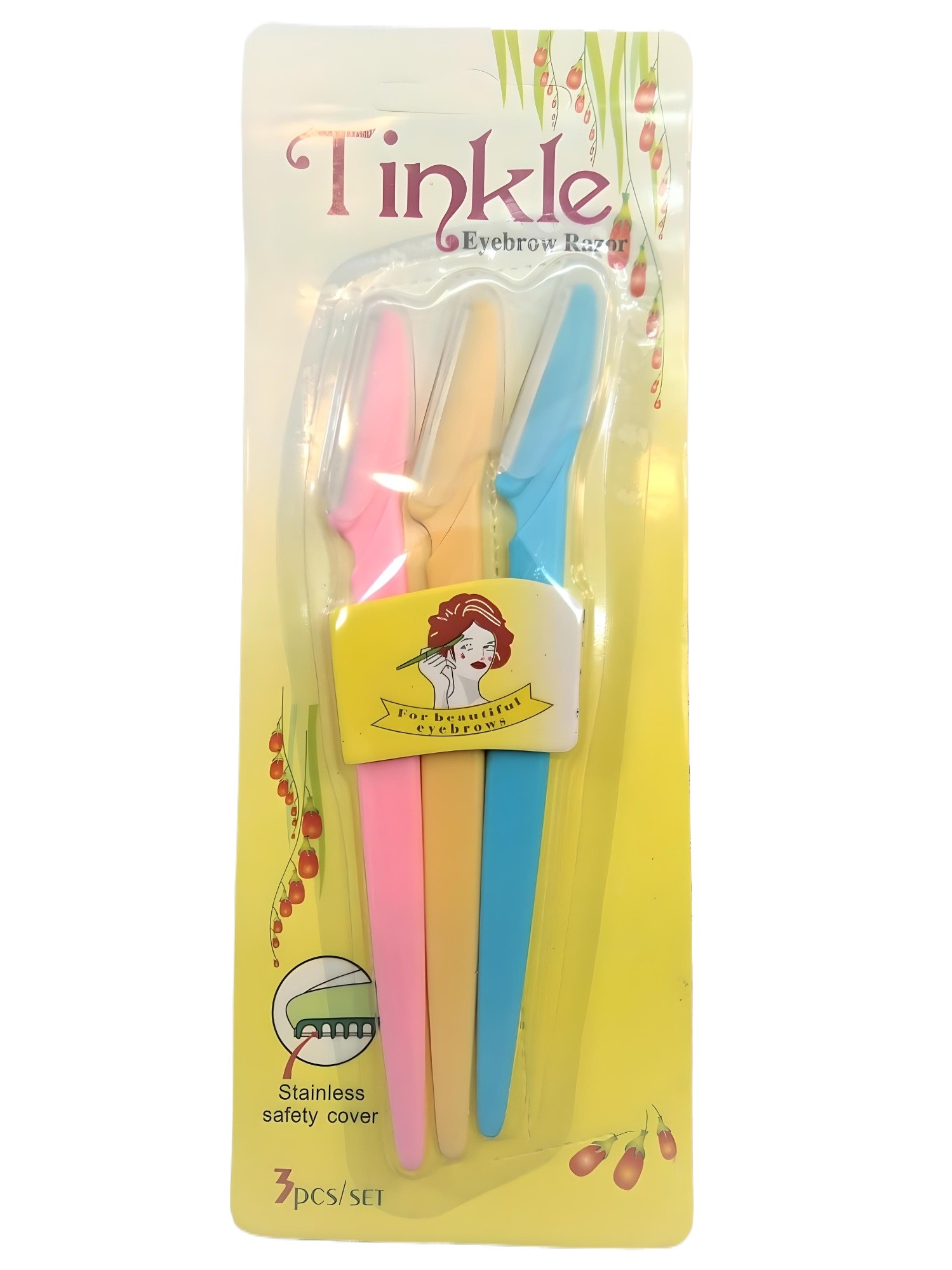 Tinkle/Rinkle Eyebrow Razor, Facial Razor, Face Razor Peach Fuzz ...