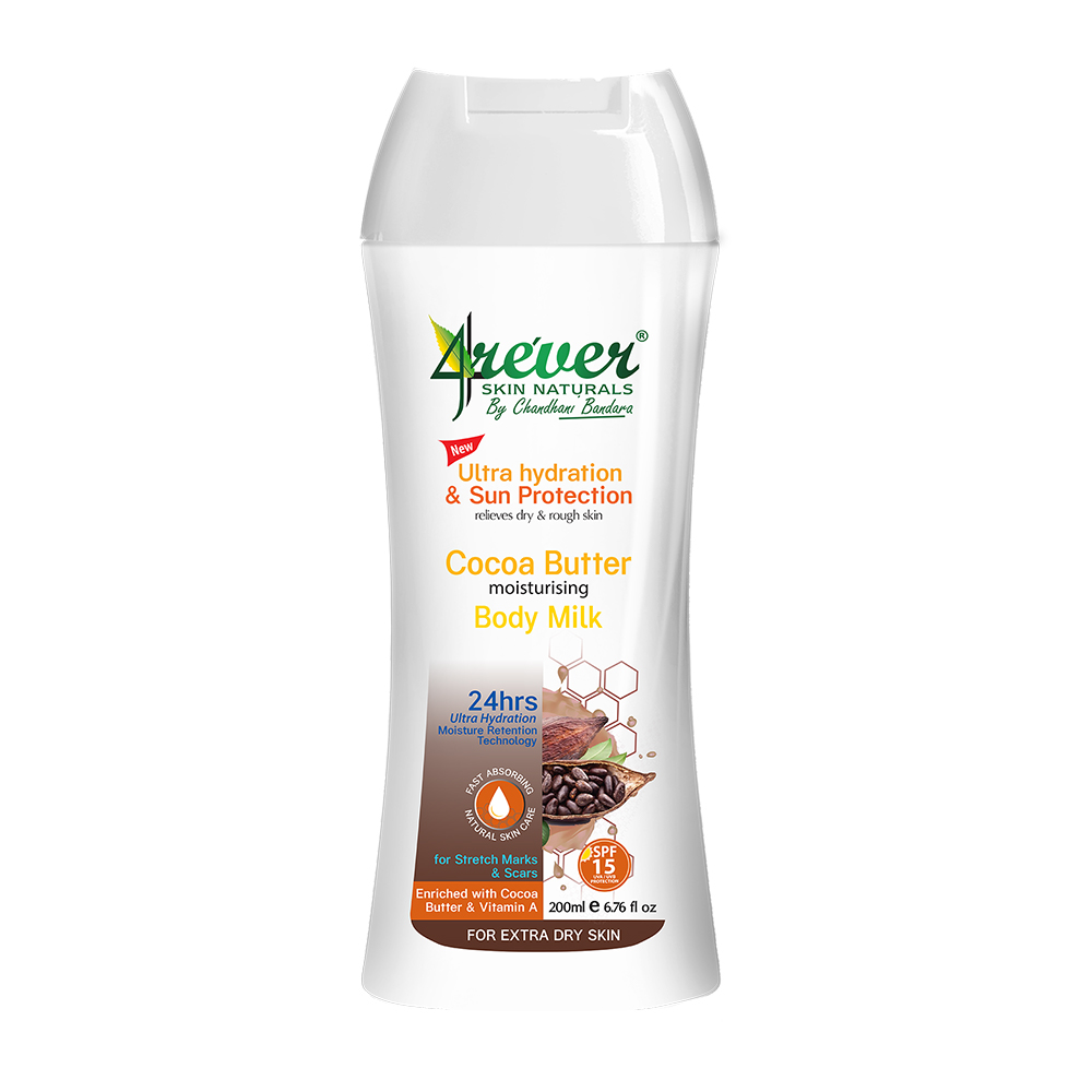4rever Cocoa Butter Moisturizing Body Milk 200ml | Daraz.lk