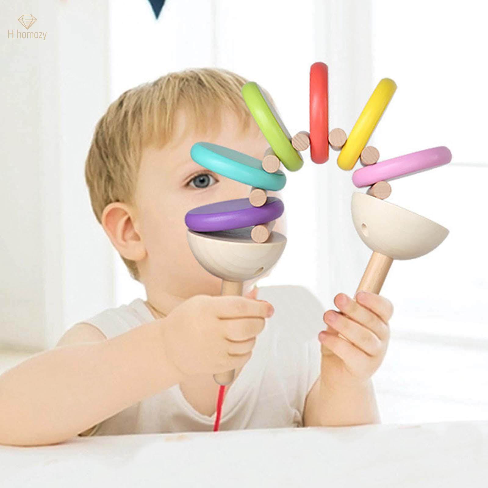 Wooden Castanets Educational Hand Clappers for Nursery Preschool ...