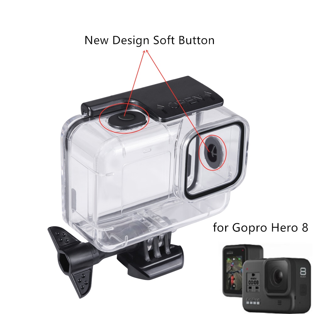 New Silicone Button 60M Waterproof Housing Case for GoPro Hero10 8 ...