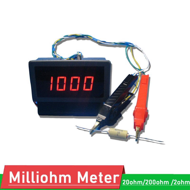 20ohm/200ohm /2ohm Milliohmmeter LED Milliohm METER Low resistance ...