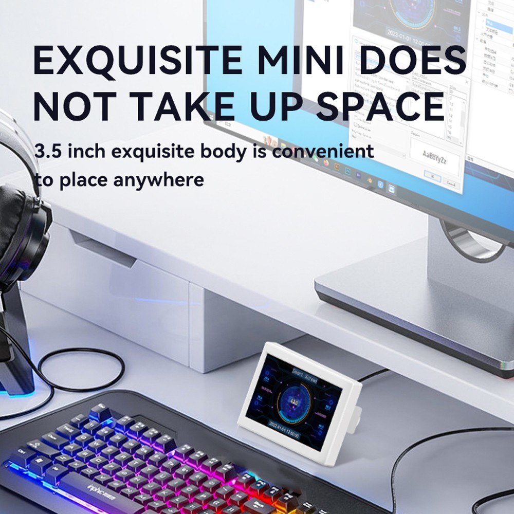 3.5-inch IPS monitor computer monitor CPU - black | Daraz.lk