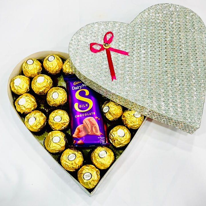 Ferrero Rocher Cadbury Silk Fruit And Nut Premium Chocolate Gift Hamper ...