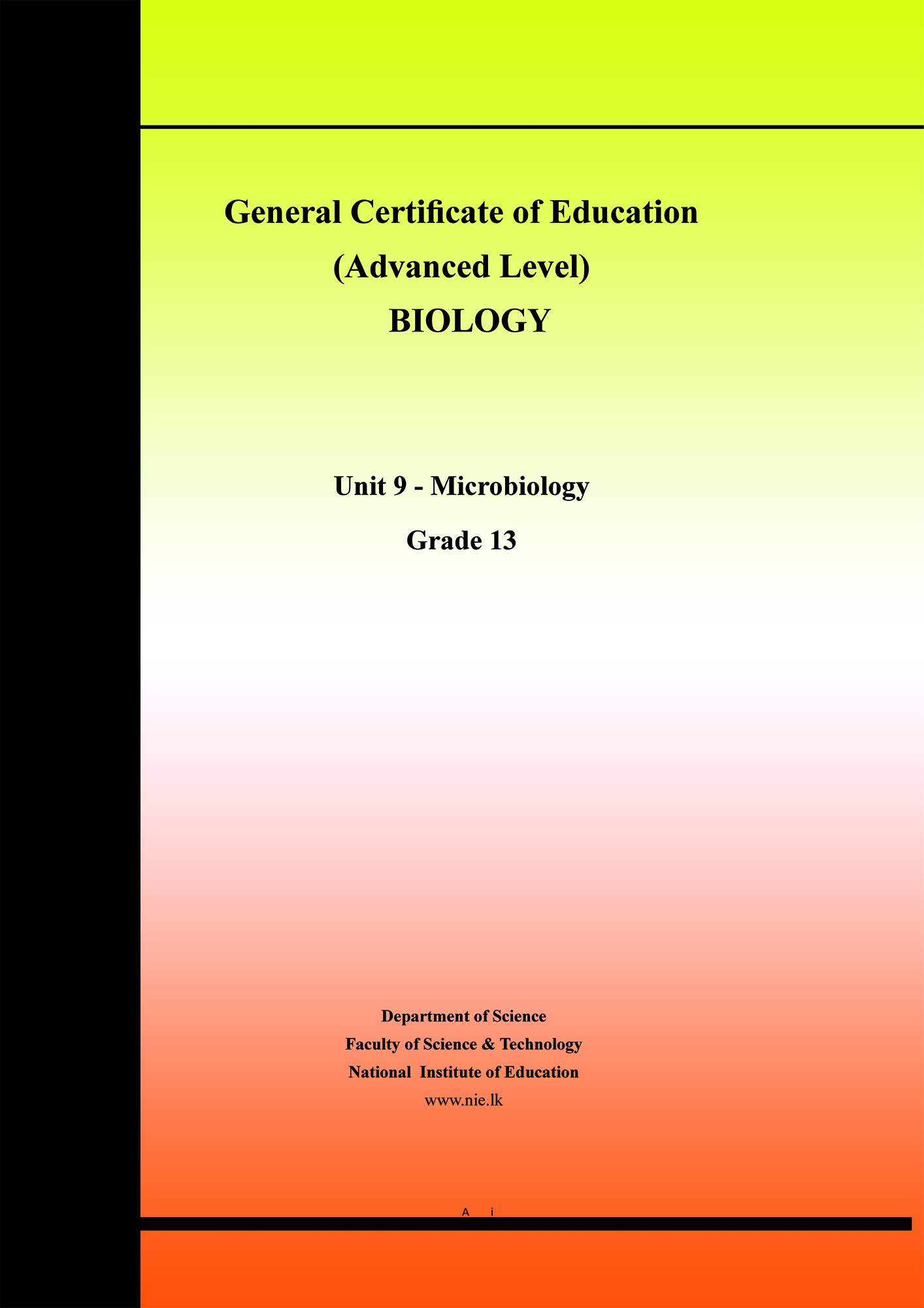 Unit 9 - Advanced Level Biology Resource Book - English Medium | Daraz.lk