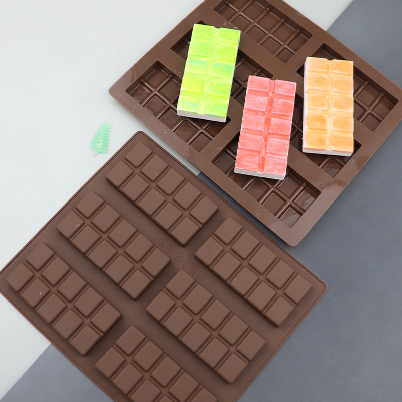 Chocolate Candy Bar Silicone Mold Rectangle Break Apart Protein Engery ...