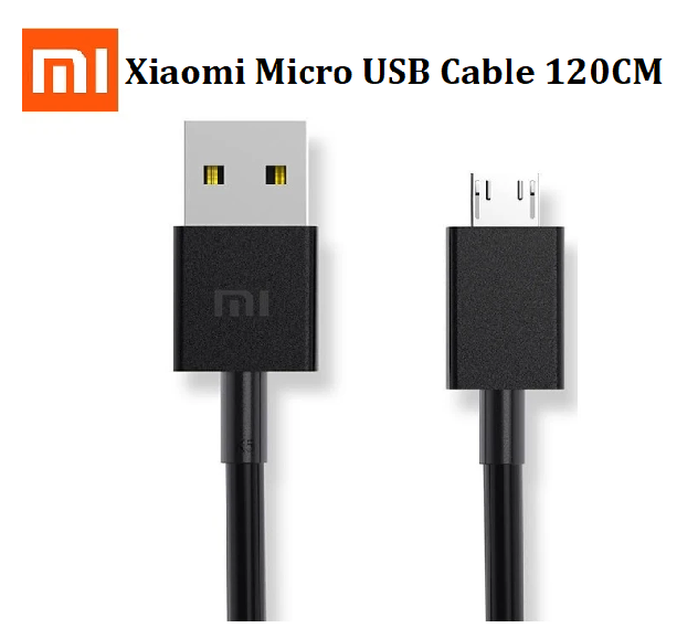Originall Xiaomi Micro USB Cable 120CM Fast Charge-Black | Daraz.lk