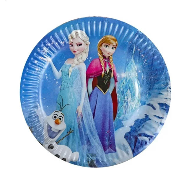 Frozen Elsa Theme Paper Cup Paper Plate Set Birthday Party Decorations ...
