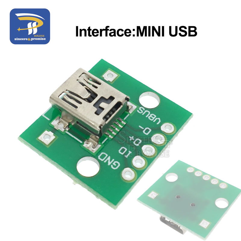 【beauty code】USB Male Connector / MICRO USB to DIP Adapter Board 2.54mm ...