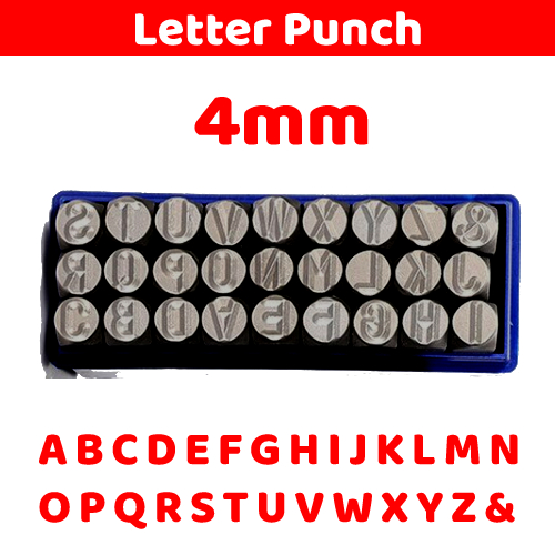 Letter punch and Number punch sets 3mm 4mm 5mm 6mm 8mm | Daraz.lk