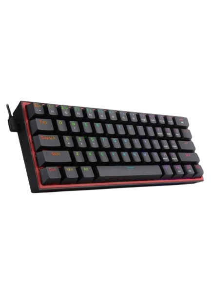 Redragon K617 FIZZ 60% Wired RGB Gaming Keyboard, 61 Keys Compact ...